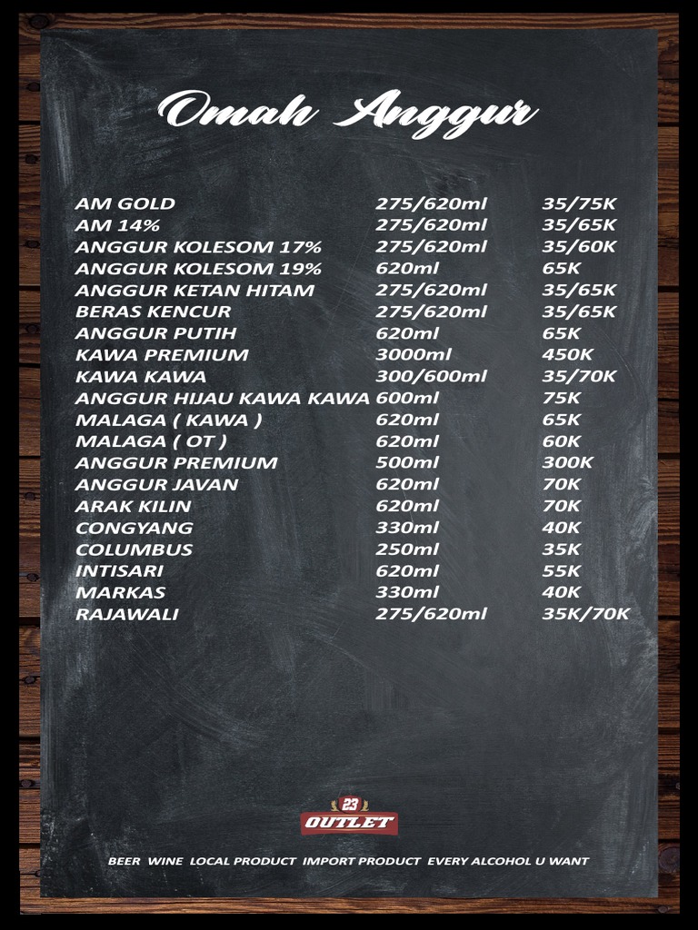 Menu New Outlet 23 | PDF