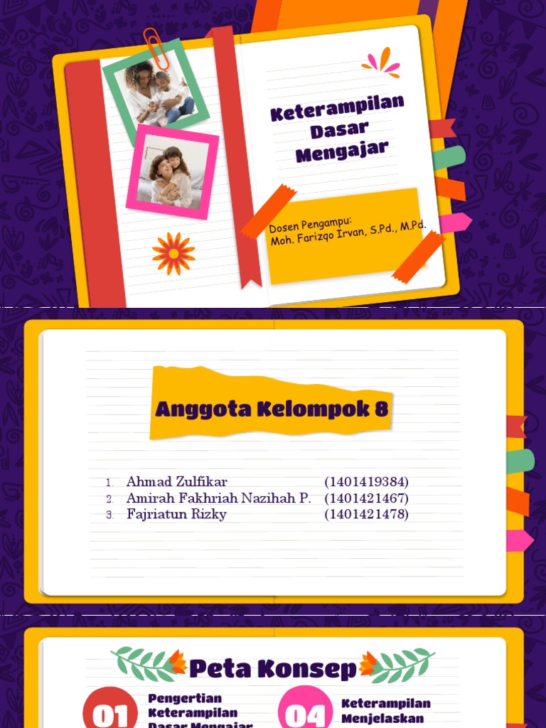 Keterampilan Dasar Mengajar Kelompok 8 | PDF