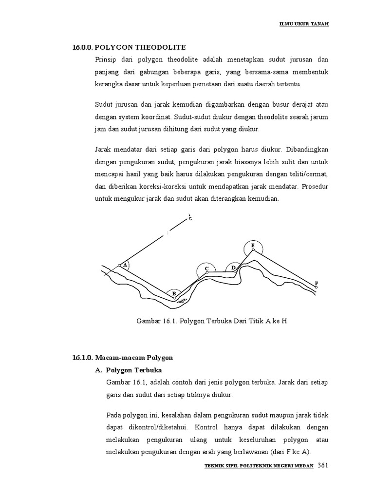 Teknik Pengukuran Polygon | PDF | Metode & Bahan Ajar