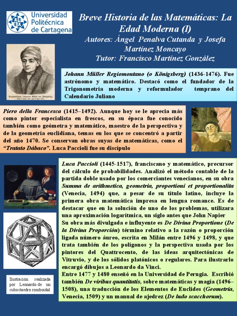 Breve Historia Matematicas Moderna | PDF | Science | Matemáticas