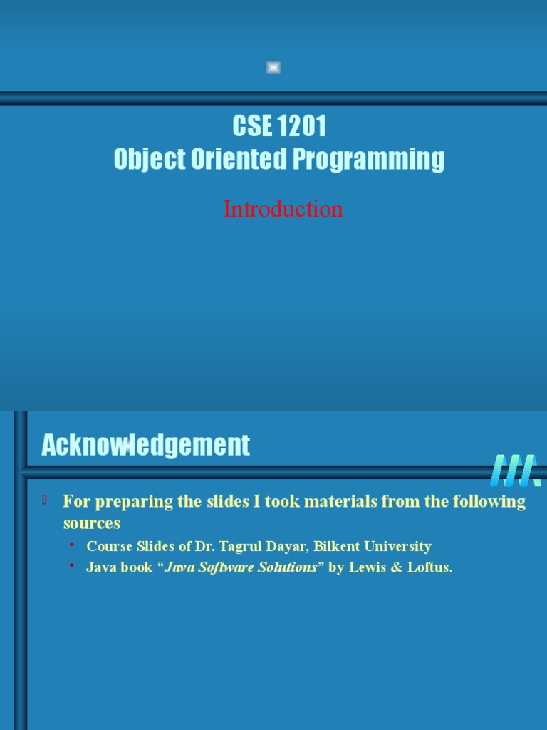 Introduction To Oop Pdf Method Computer Programming Class 7556