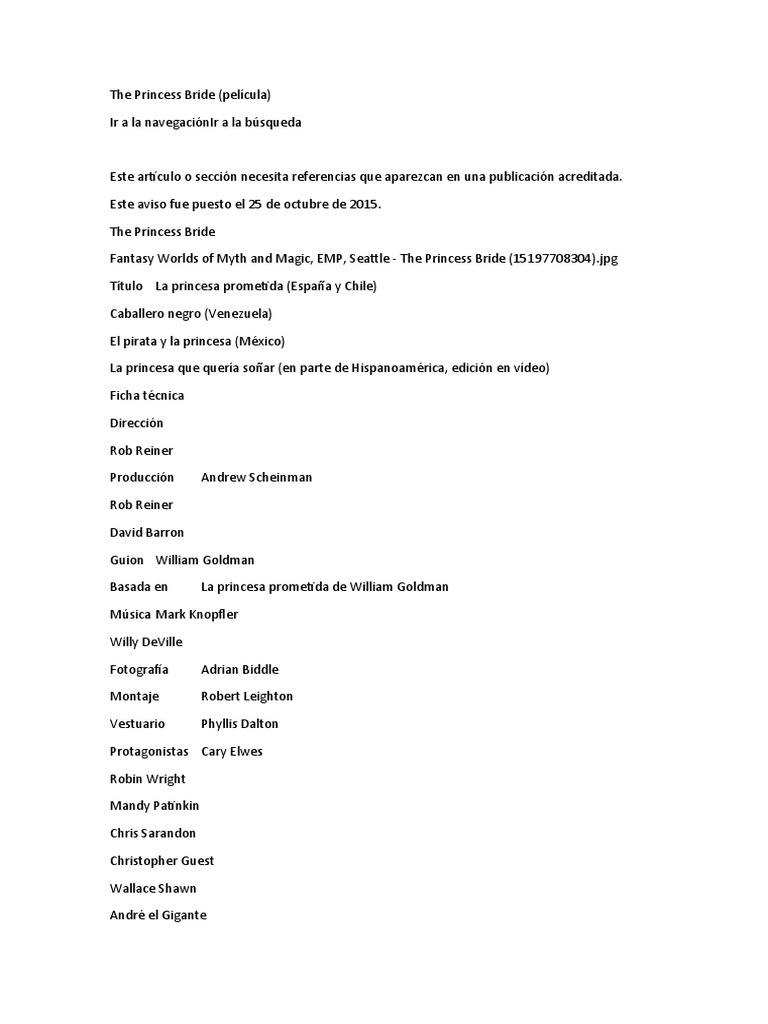 The Princess Bride | PDF