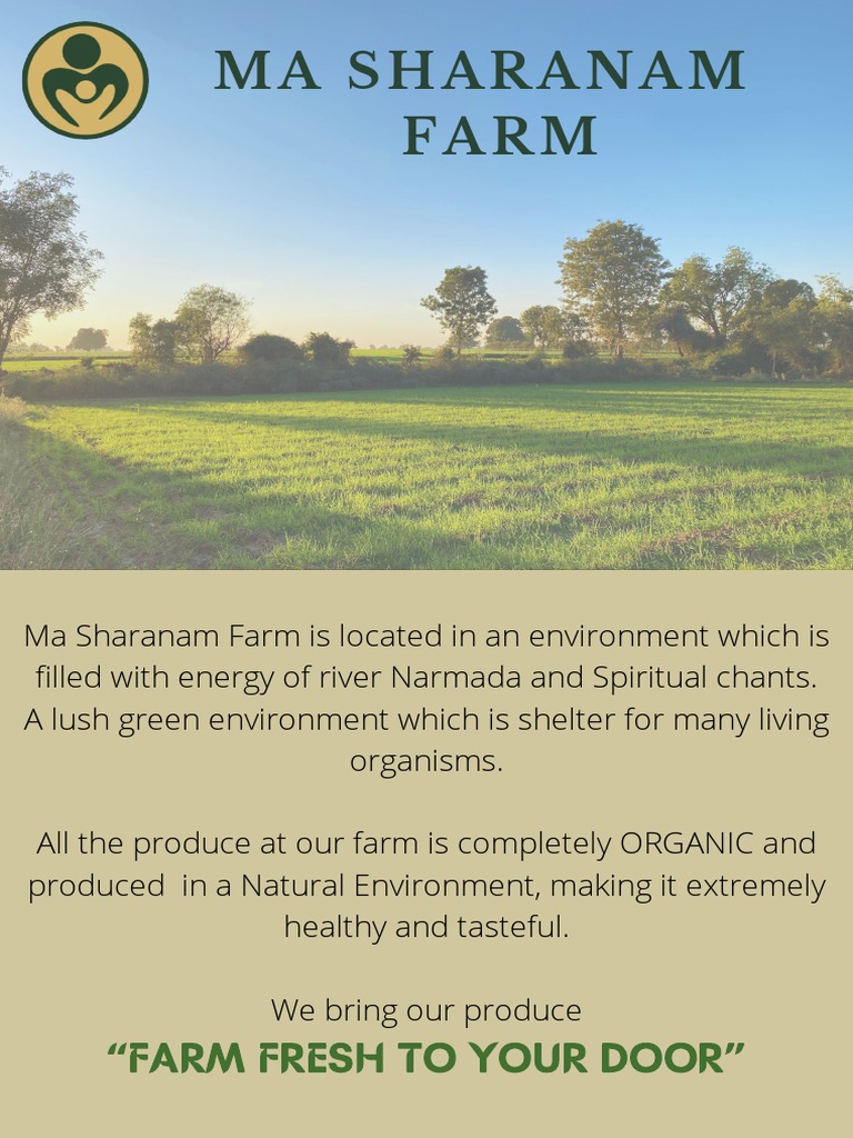 Ma Sharanam Farm Broucher | PDF | Ayurveda | Dietary Supplements