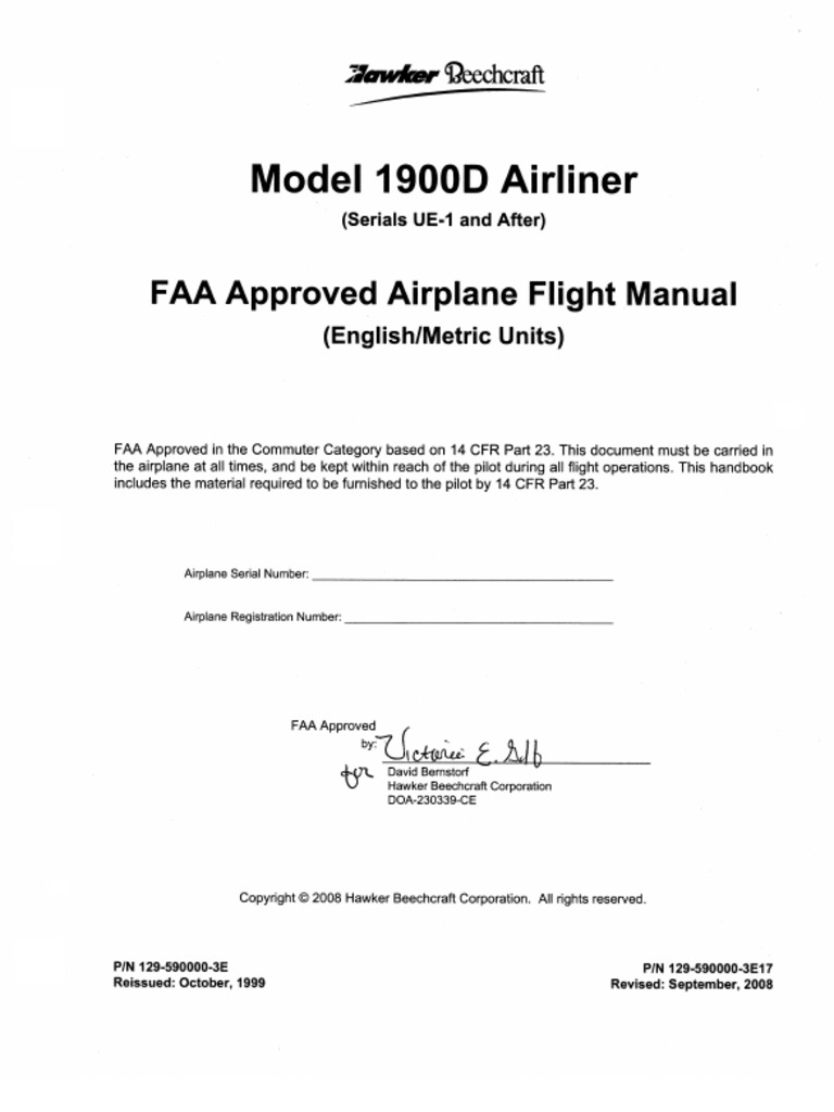 Airplane Flight Manual | PDF | Aircraft | Aeronautics