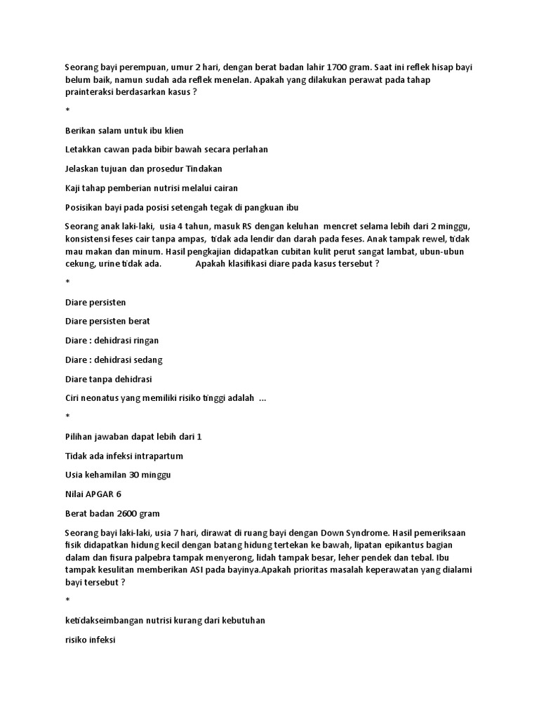 Kep Anak Uas | PDF | Kesehatan Holistik