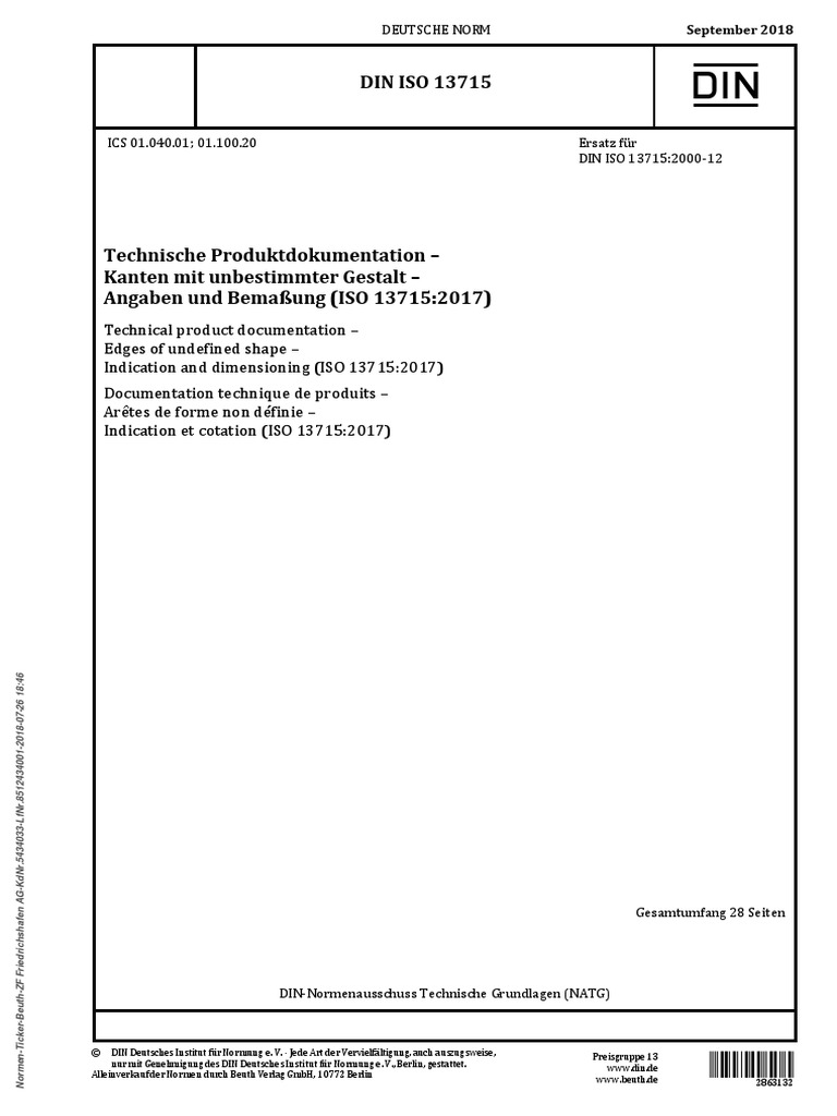 Din Iso 13715 | PDF