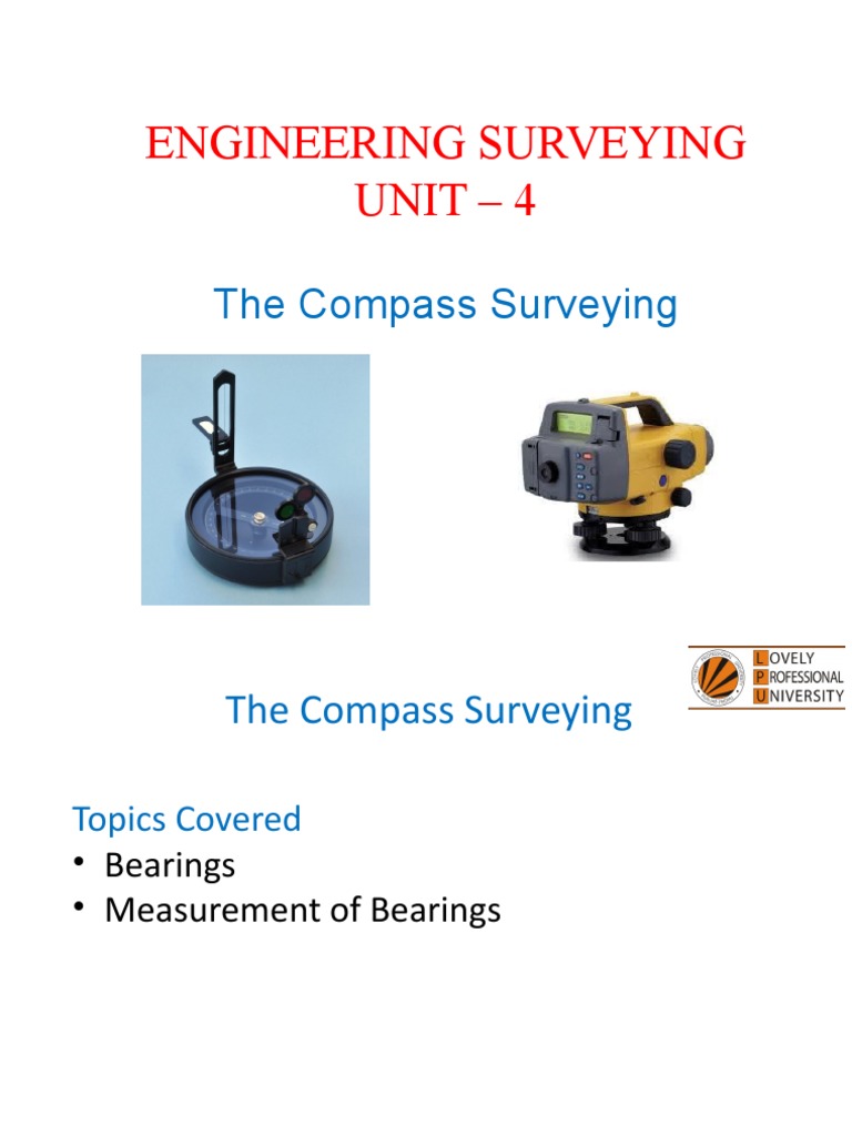 Engineering Surveying Unit - 4 | PDF | Science & Mathematics