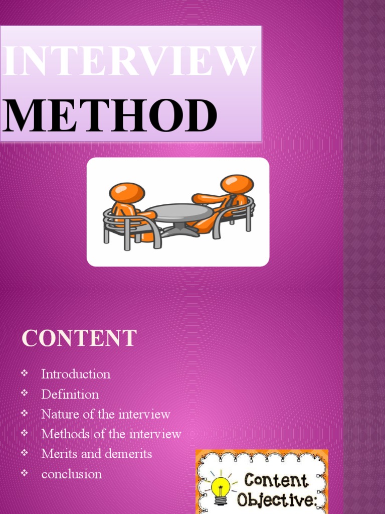 Interview: Method | PDF | Career & Growth | Social Science