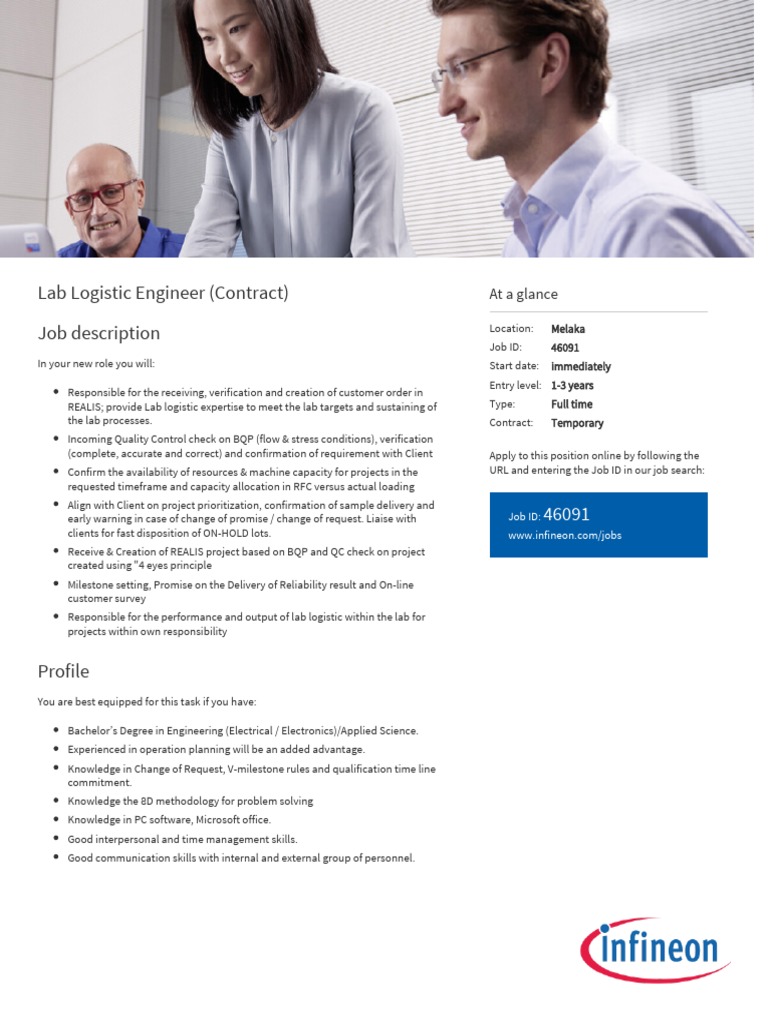 Lab Logistic Engineer Contract | PDF | Reliability Engineering | Computing
