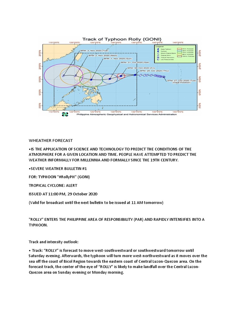 Wheather Forecast | PDF | Tropical Cyclones | Pacific Typhoon Seasons
