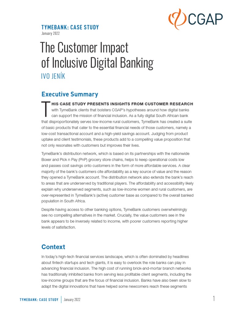 Case Study Digital Bank | PDF | Banks | Financial Inclusion
