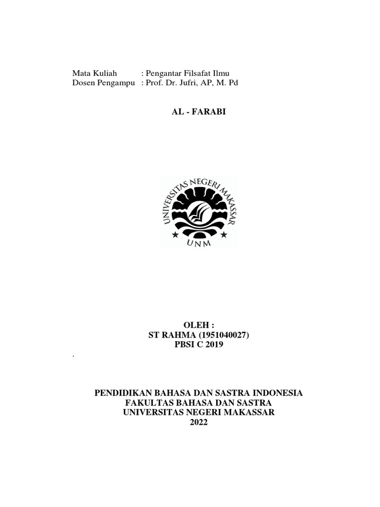 Al - Farabi | PDF | Filsafat