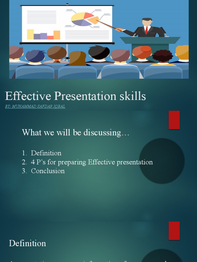 Effective Presentation Skills: By: Muhammad Safdar Iqbal | PDF | Self ...