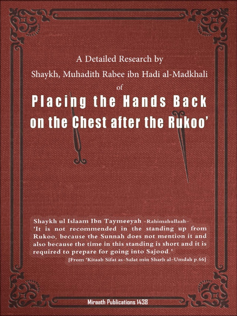 Hands Position After Rukoo Explained | PDF | Hadith | Muhammad