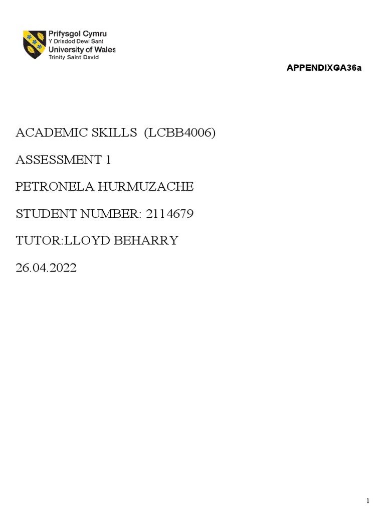 Academic Skills 1 | PDF