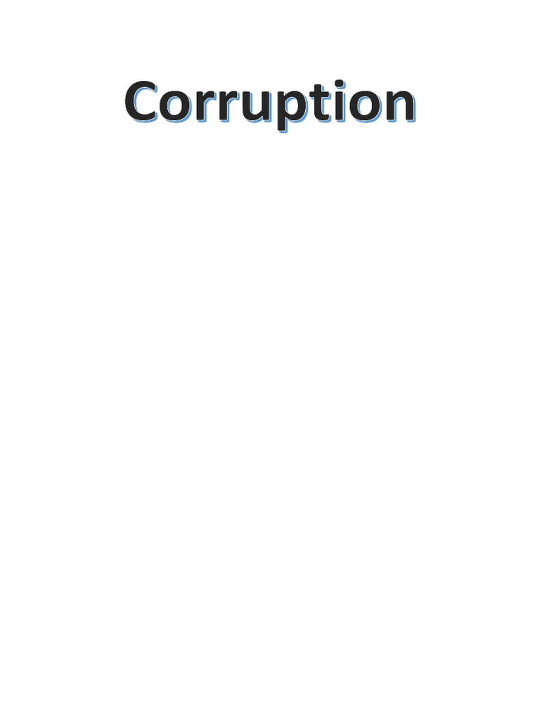 Corruption | Download Free PDF | Corruption | Political Corruption