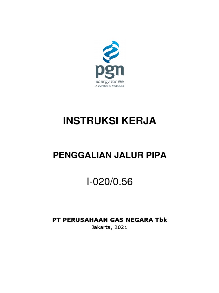 Penggalian Jalur Pipa | PDF