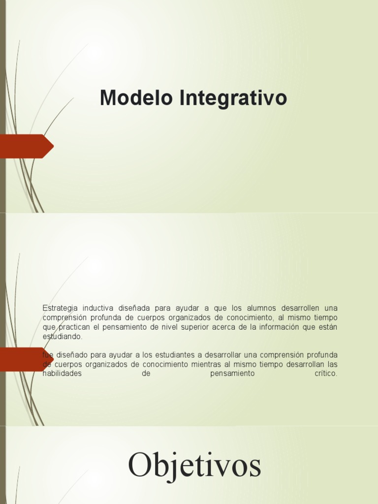 Modelo Integrativo | PDF | Pensamiento | Hipótesis