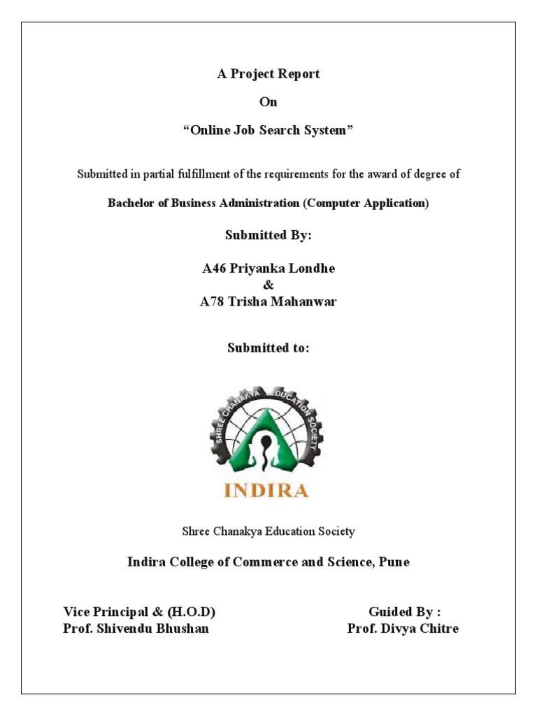 Online Job Search System Report Documentation | PDF | Software Testing ...