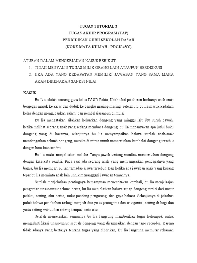 Tugas Tutorial 3 Tap | PDF