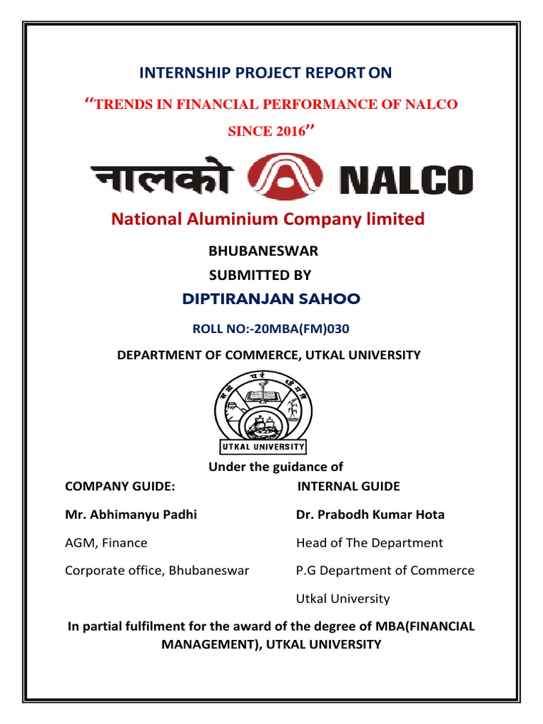 Trends in Financial Performance of Nalco | PDF | Income Statement ...