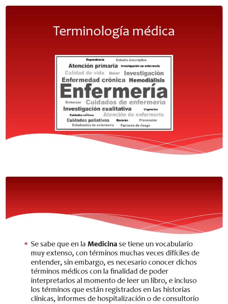 Guía de Terminología Médica en Enfermería | PDF | Palabra | Numero ...
