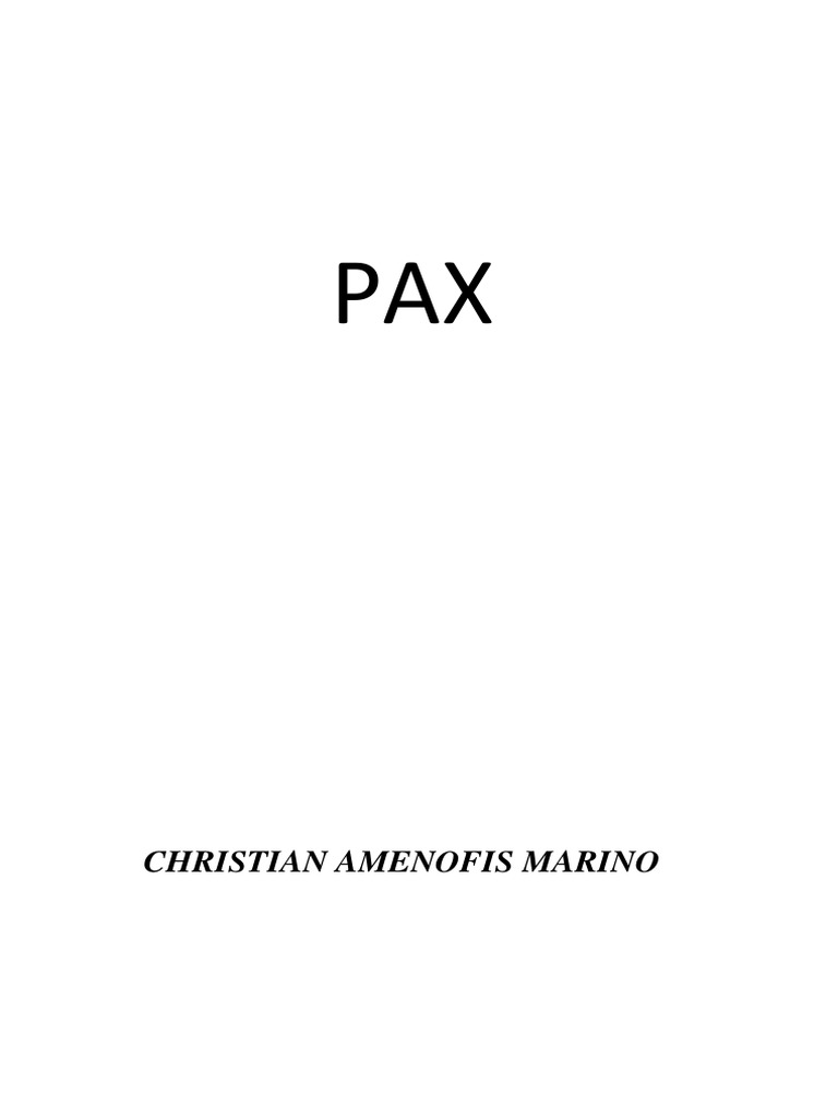 PAX - Christian Amenofis Marino | Descargar gratis PDF | Cantidad ...