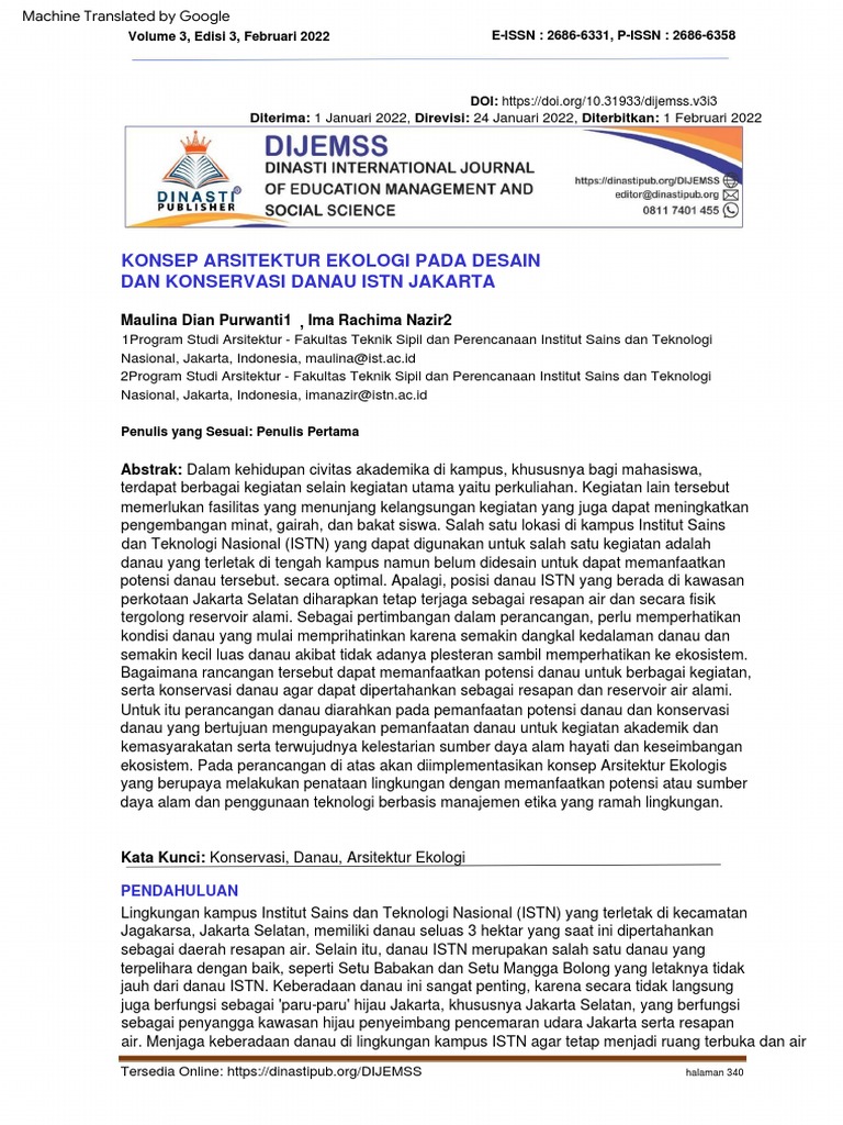 Ekologi Architecture | PDF | Sains & Matematika