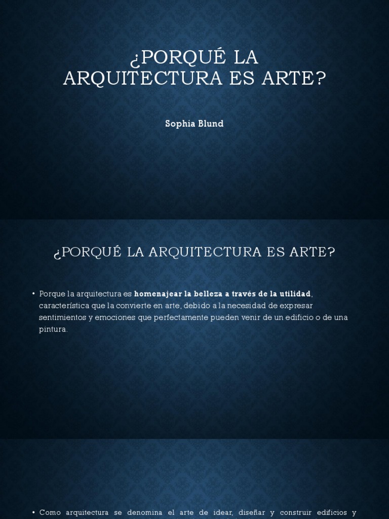 Porque La Arquitectura Es Arte | PDF