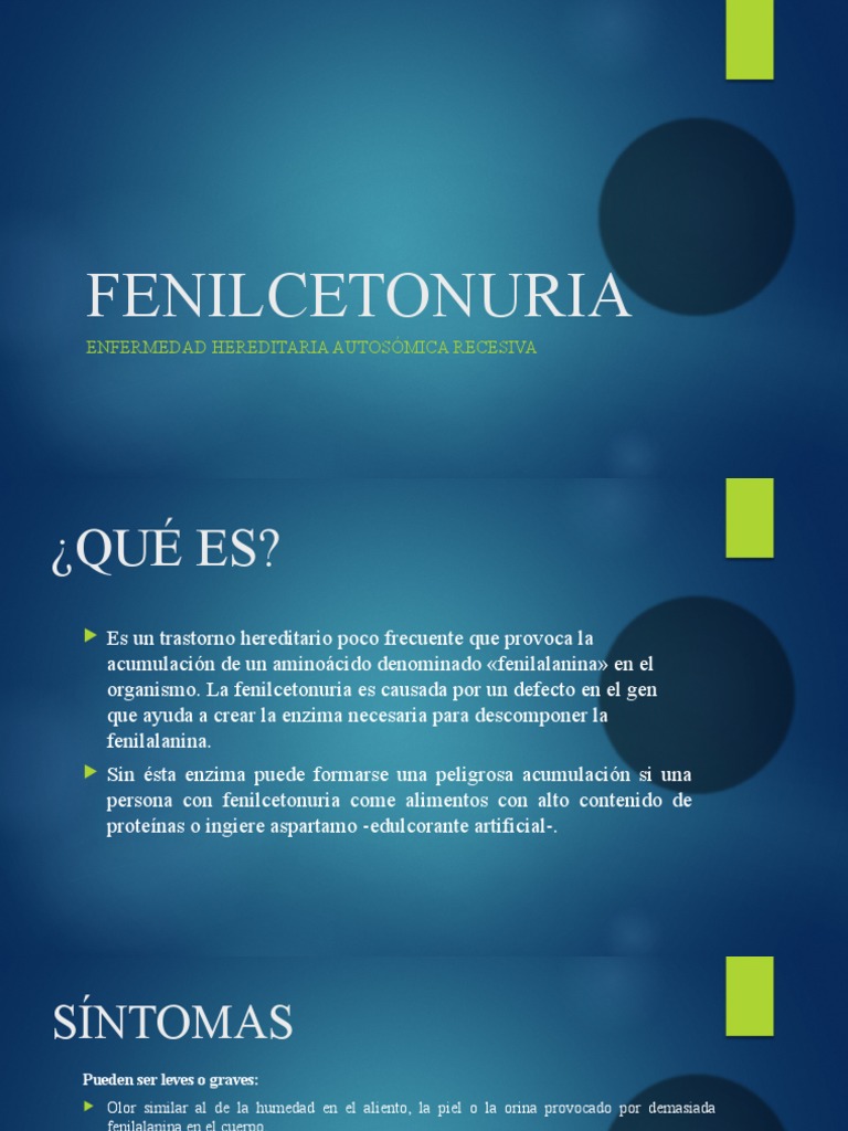 Fenilcetonuria Pdf Fenilalanina Medicina Clinica