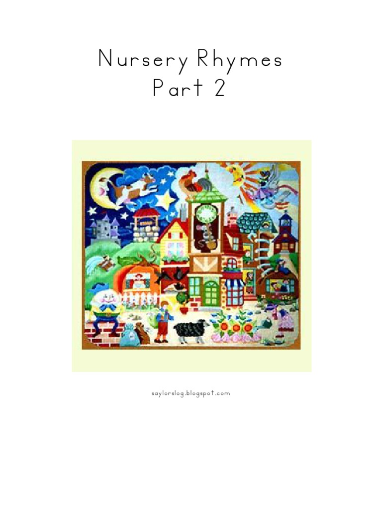 Nursery Rhymes Activities and Ideas | PDF | Phonics | Syllable