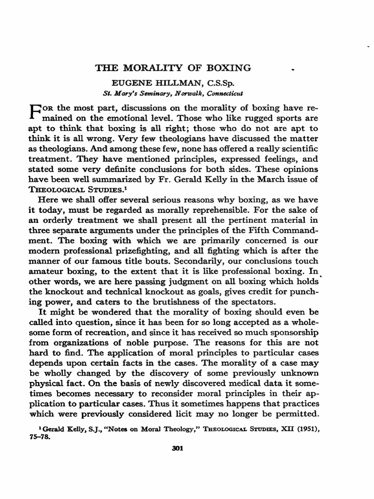 Morality of Boxing | PDF | Chronic Traumatic Encephalopathy | Concussion