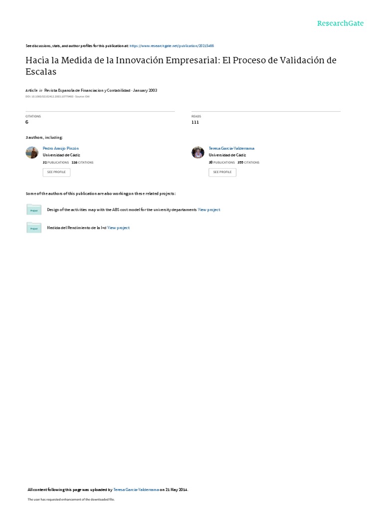 1 Validación de Escalas | PDF | Validez (Estadísticas) | Innovación