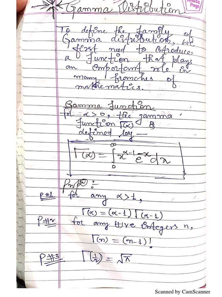 Gamma Distribution | PDF