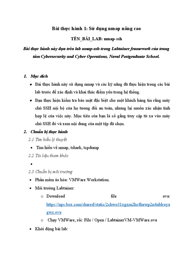 Lab 2.nmap-Ssh | PDF