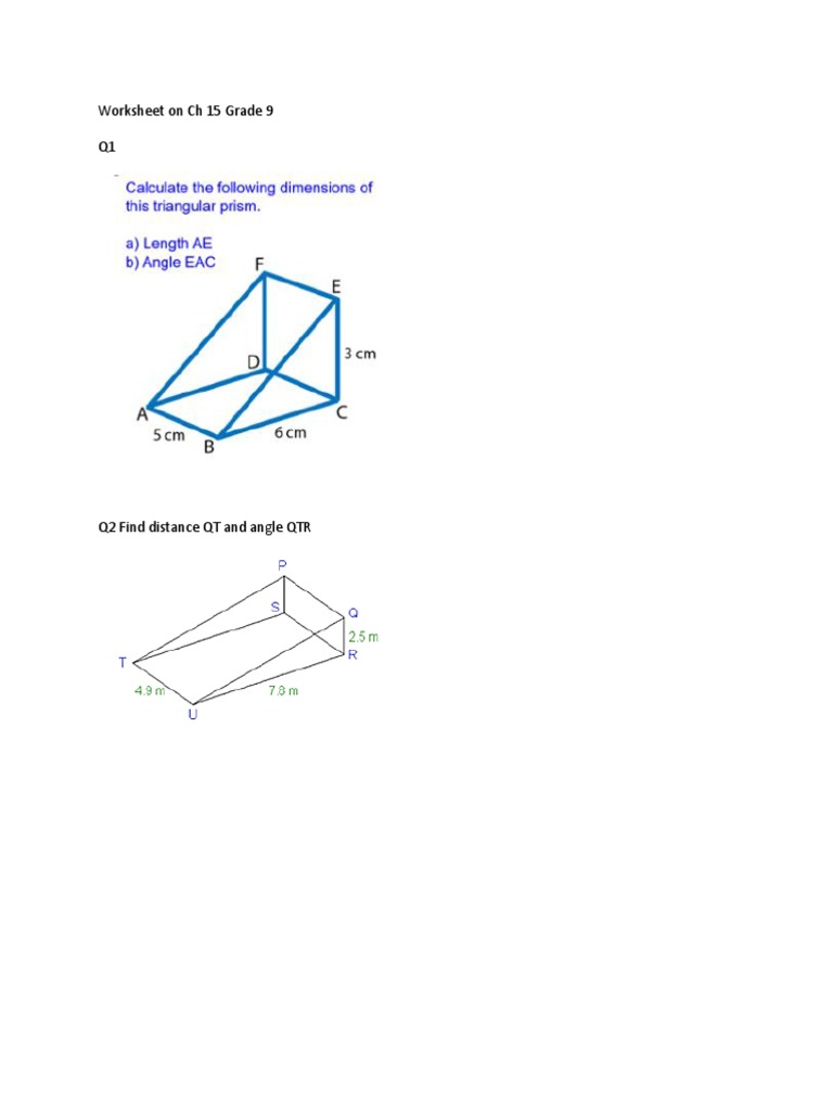 Worksheet Grade 9 Math | PDF | Teaching Methods & Materials