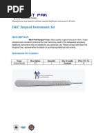 Normal Delivery Instrument Sets | PDF | Uterus | Surgical Suture