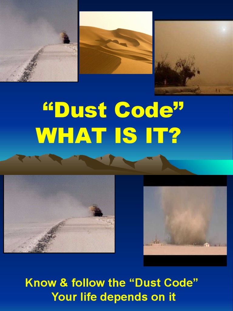 "Dust Code" What Is It? | PDF | Vehicles | Road Transport