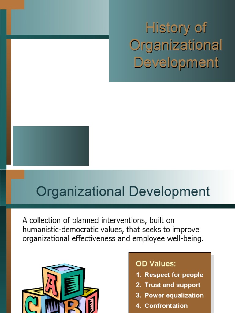 History of Organizational Development | PDF | Organization Development ...