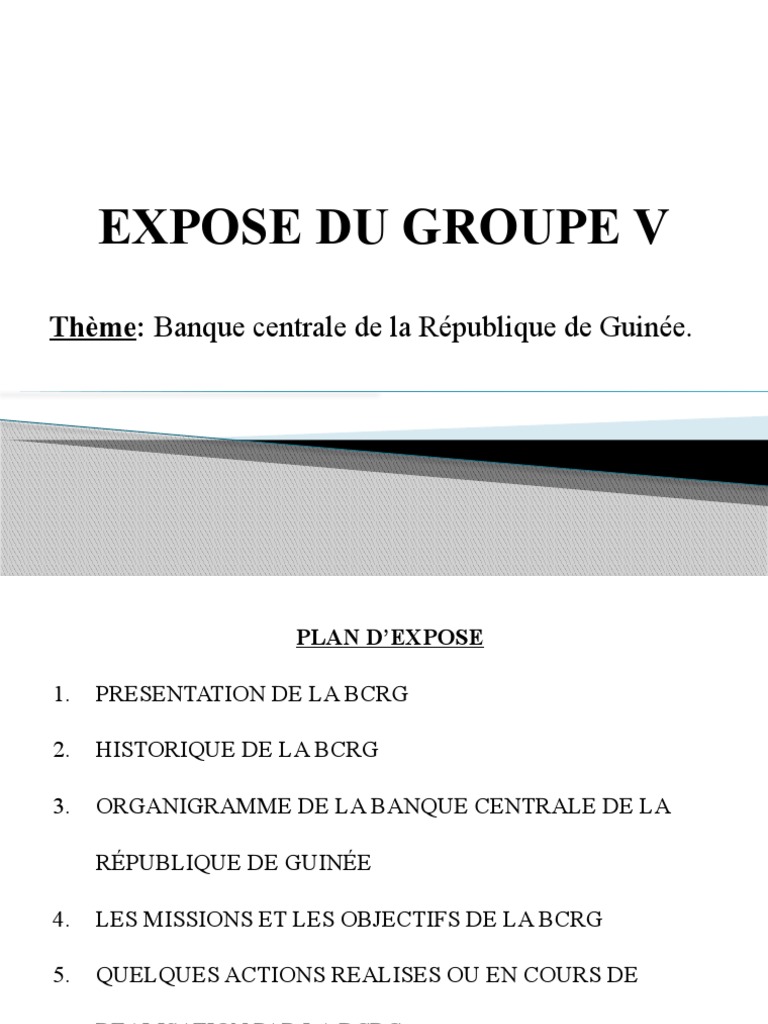 Organigramme de la BCRG en Guinée | PDF | Banques | Argent