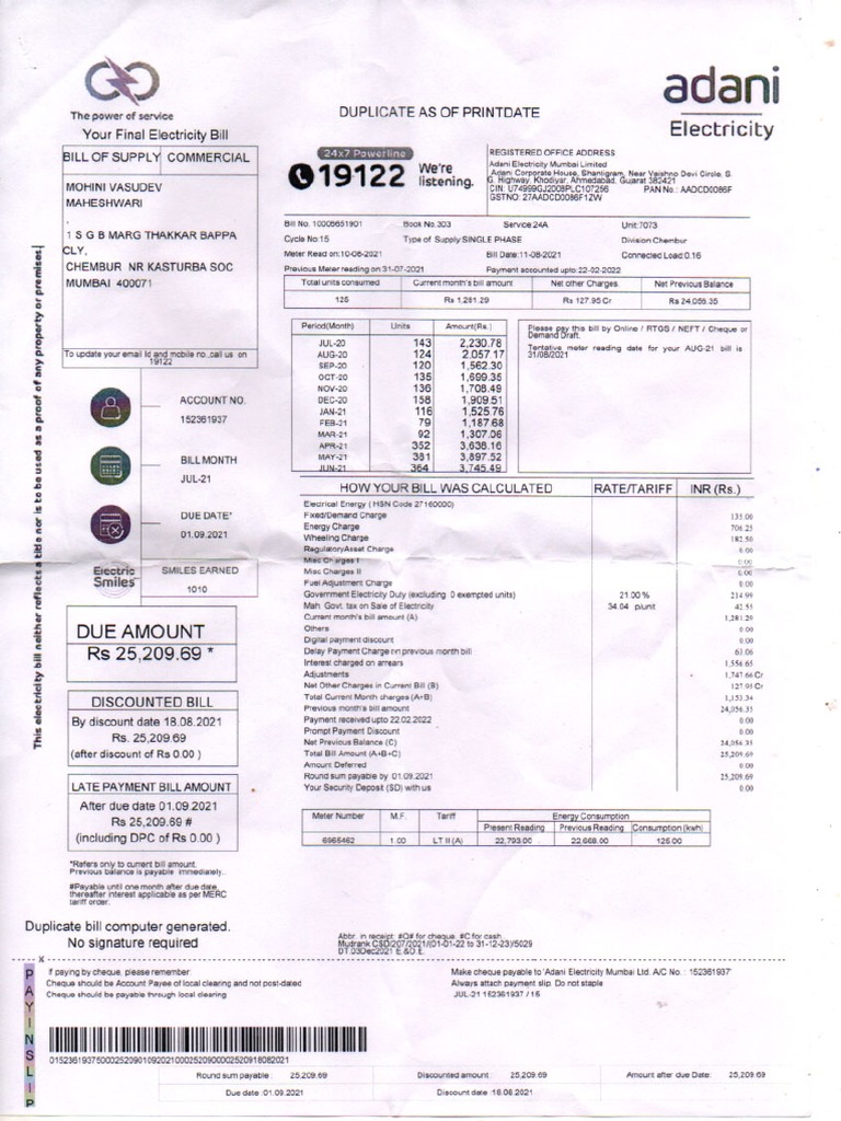 Light Bill | PDF
