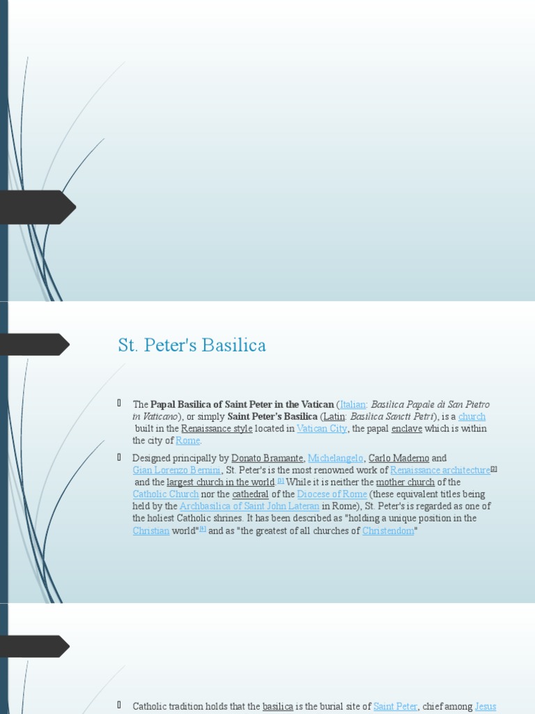ST Peter Rome | PDF | Saint Peter