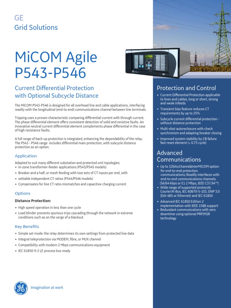Micom Agile P543-P546: Grid Solutions | PDF | Fiber Optic Communication ...