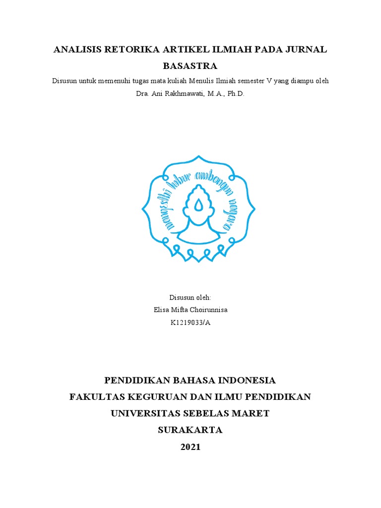 Analisis Retorika Pendahuluan Jurnal | PDF | Seni & Disiplin Bahasa ...