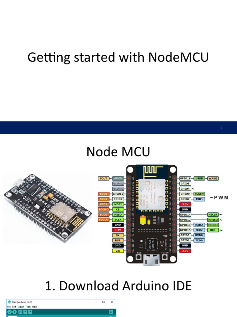 NodeMCU - Getting Started | PDF | Arduino | Integrated Development ...