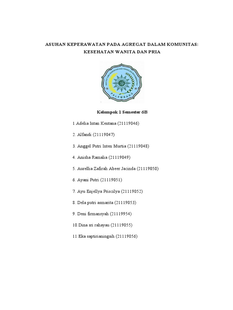 Asuhan Keperawatan Komunitas | PDF | Pengembangan Diri