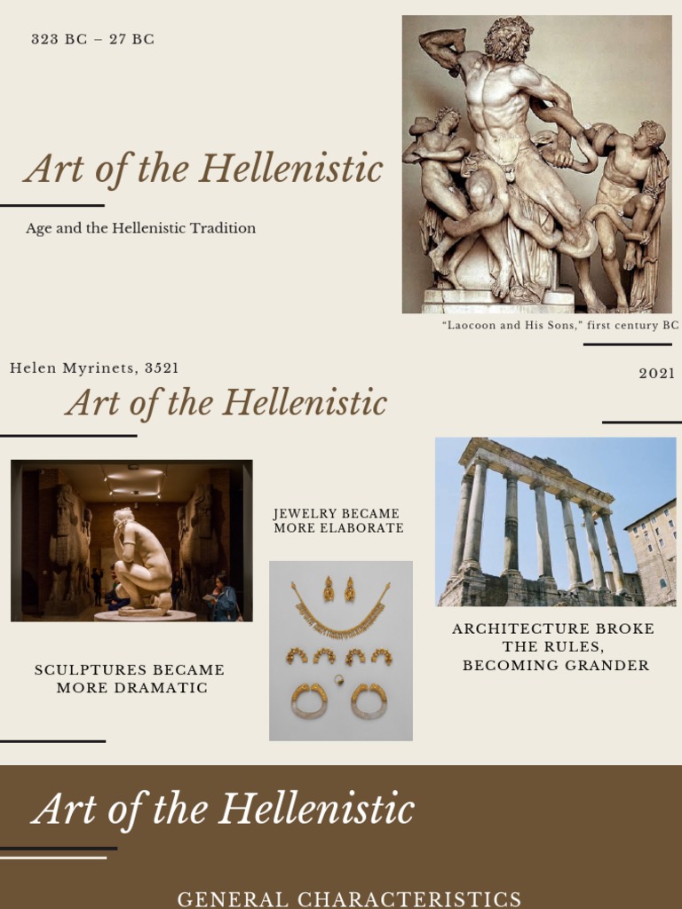 Art of The Hellenistic | PDF | Hellenistic Period | Greece
