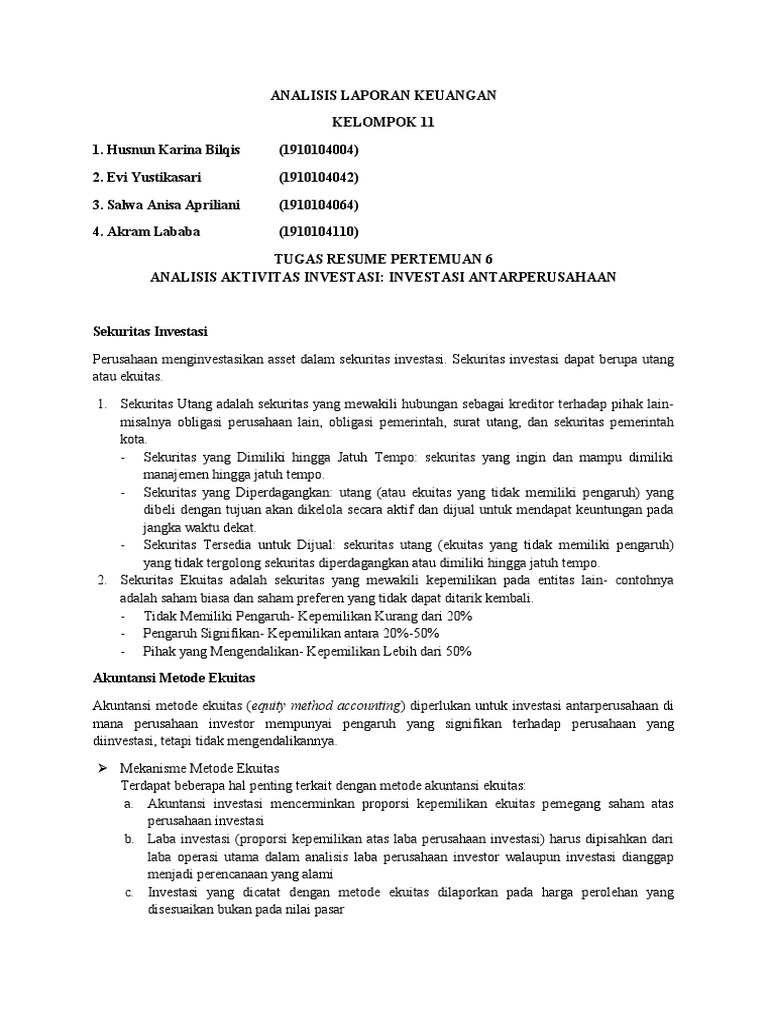 Kel 11 - Alk Resume Pert 6 | PDF