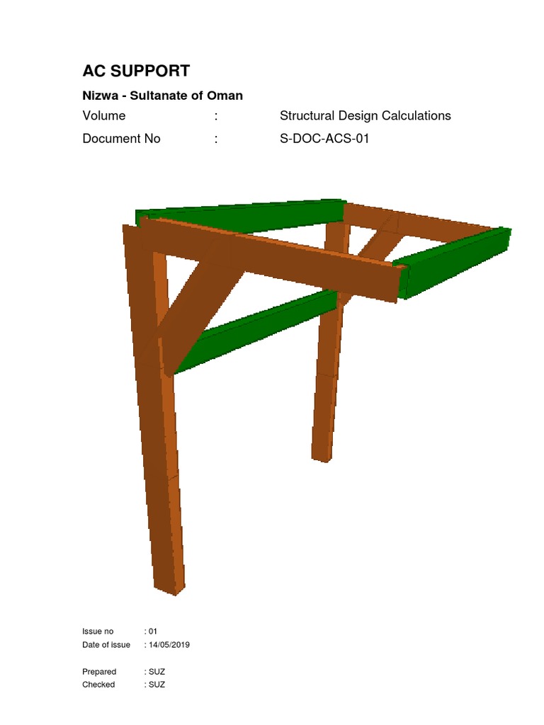 Support Design Calculations 16-05-2019 | PDF | Applied And ...