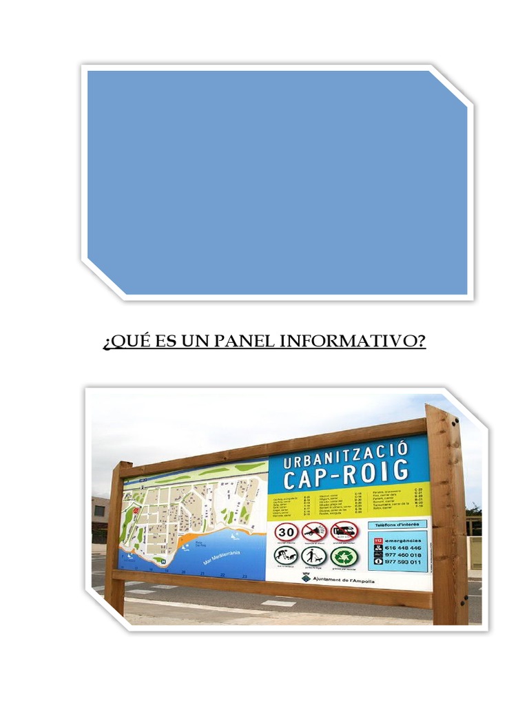 Qué Es Un Panel Informativo | PDF